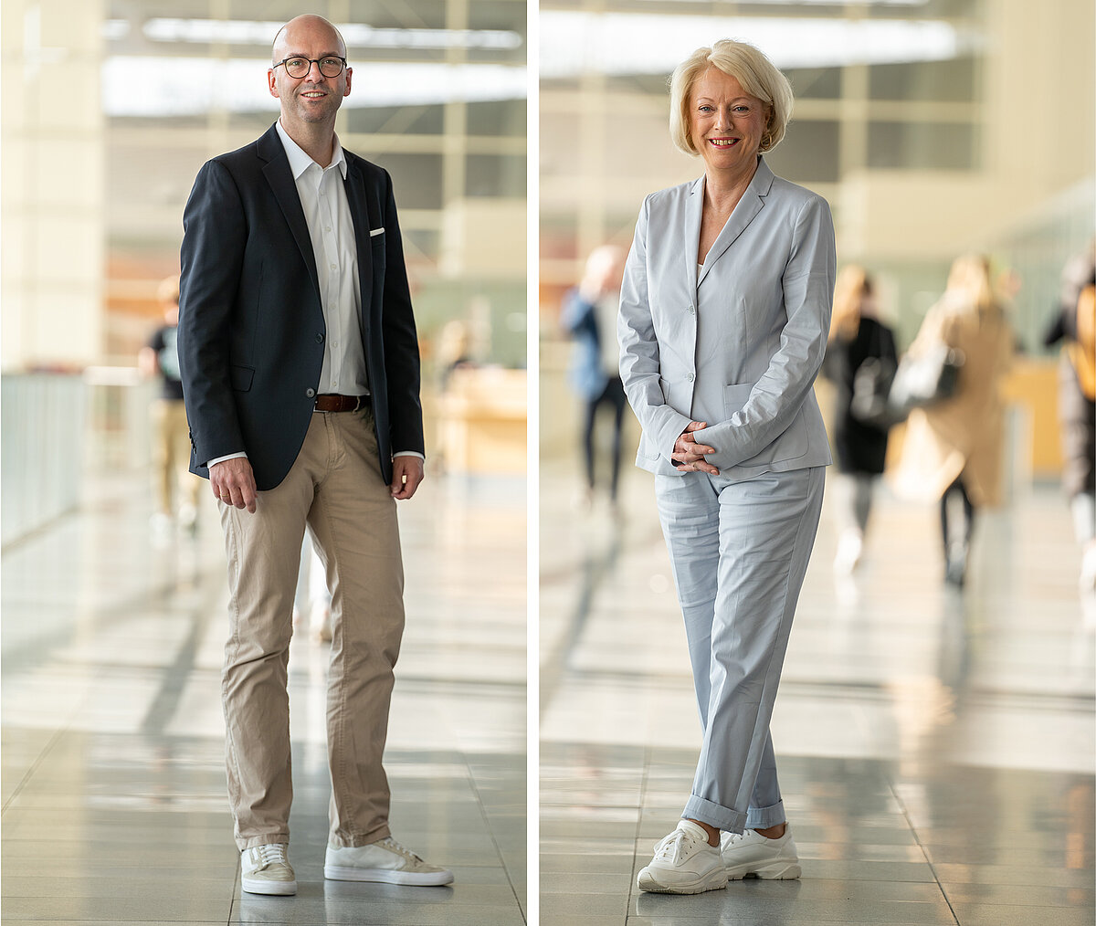 Es geht wieder los: Claudia Johannsen und Matthias Balz stimmen ein ...